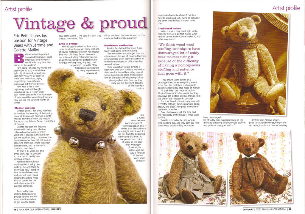 Vintage Bears - PressBook